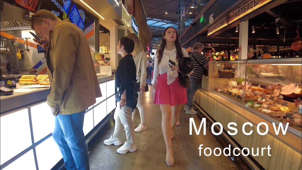 Largest food mall in Europe and Russia, Dipot food court in Moscow ...