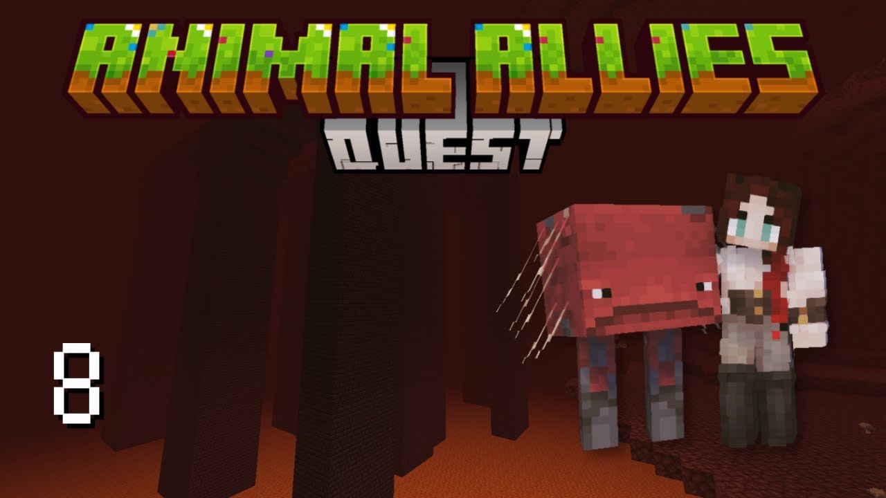 Venturing to The Nether | Animal Allies Quest EP. 8 - YouTube