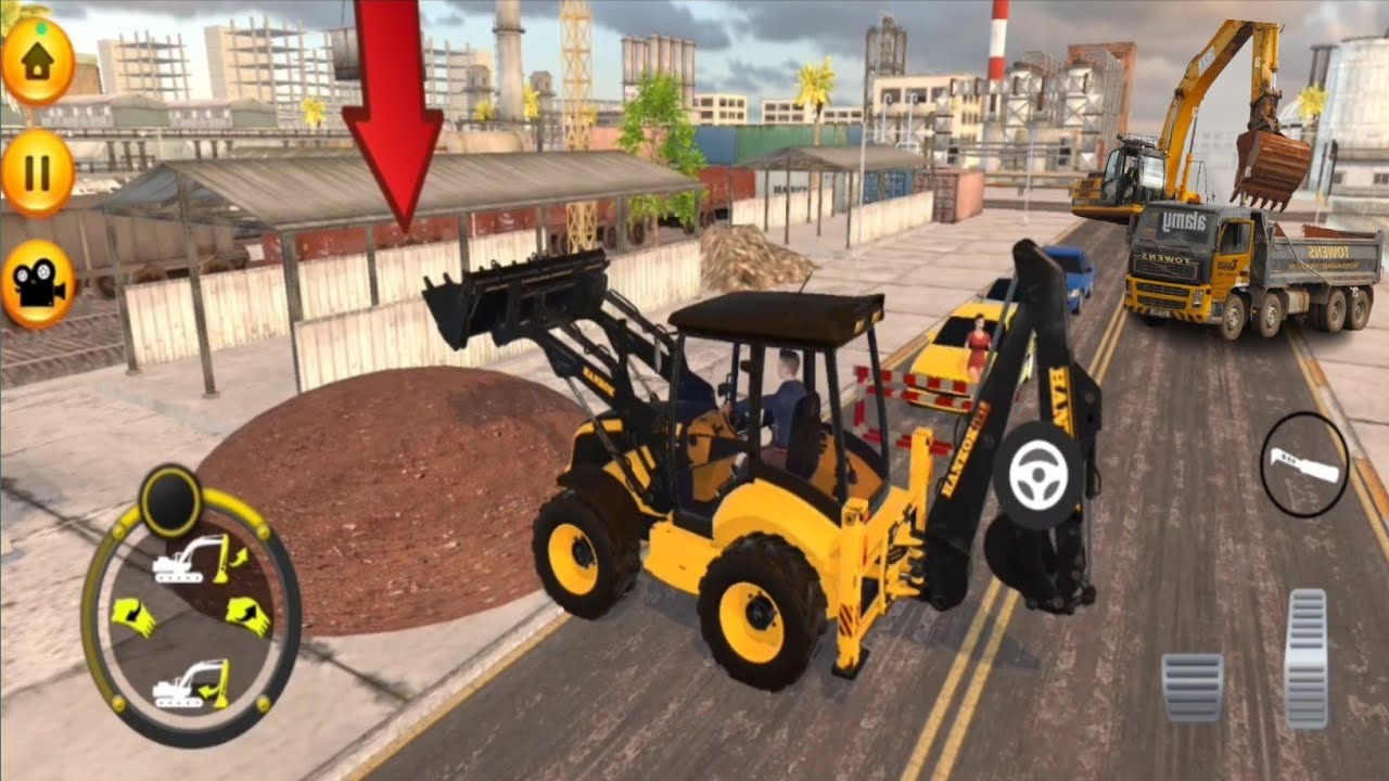 real jcb game ! jcb driving game ! jcb video ! jcb wala game - YouTube