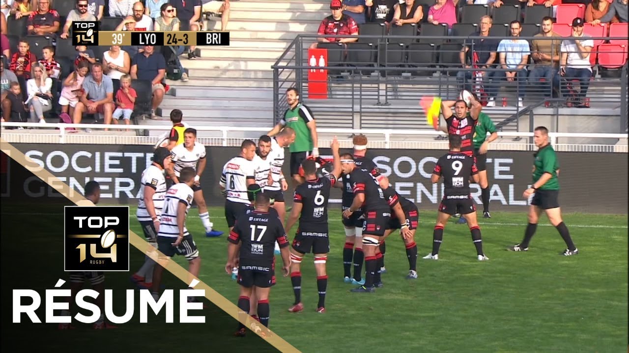TOP 14 - Résumé Lyon-Brive: 59-3 - J04 - Saison 2019/2020 - YouTube