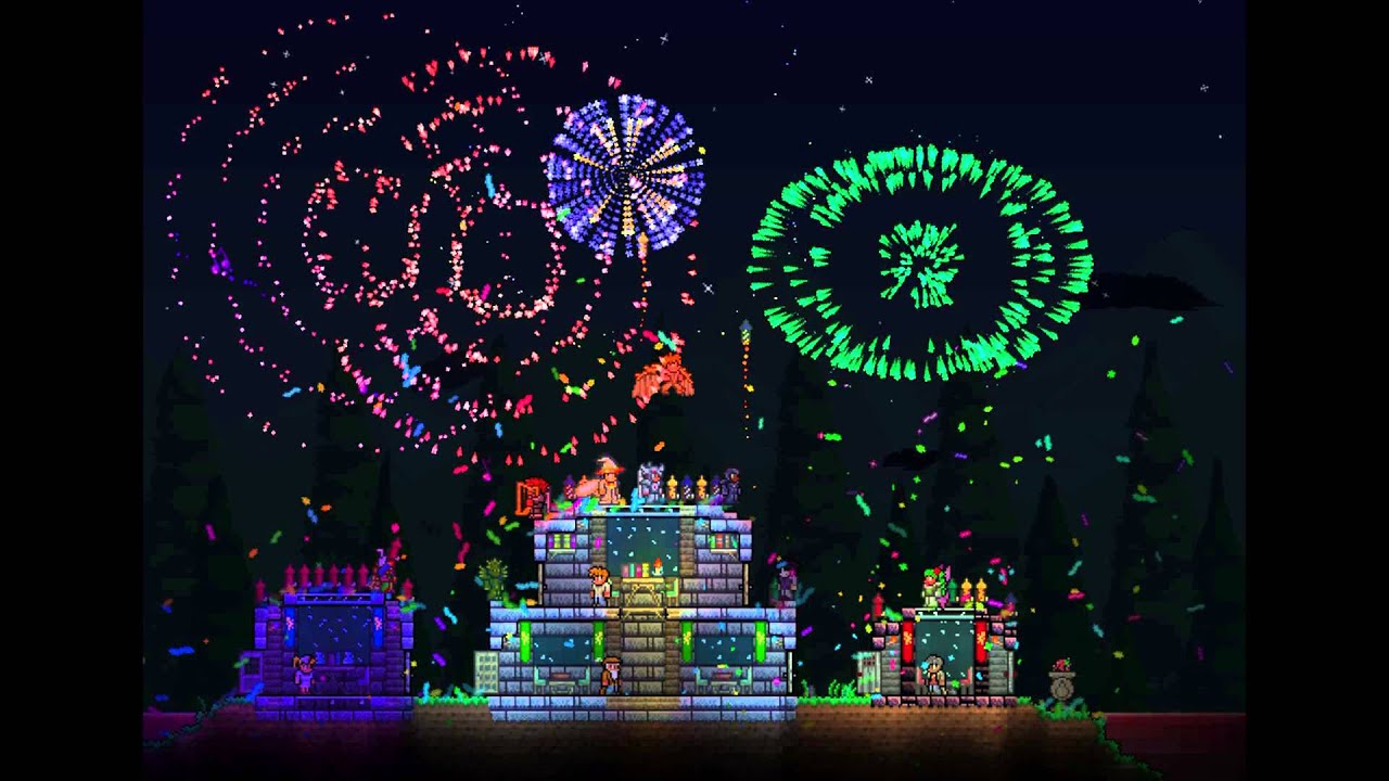 Terraria 1.2 Update - Eater of Souls Pet - Fireworks - 1000th Item ...