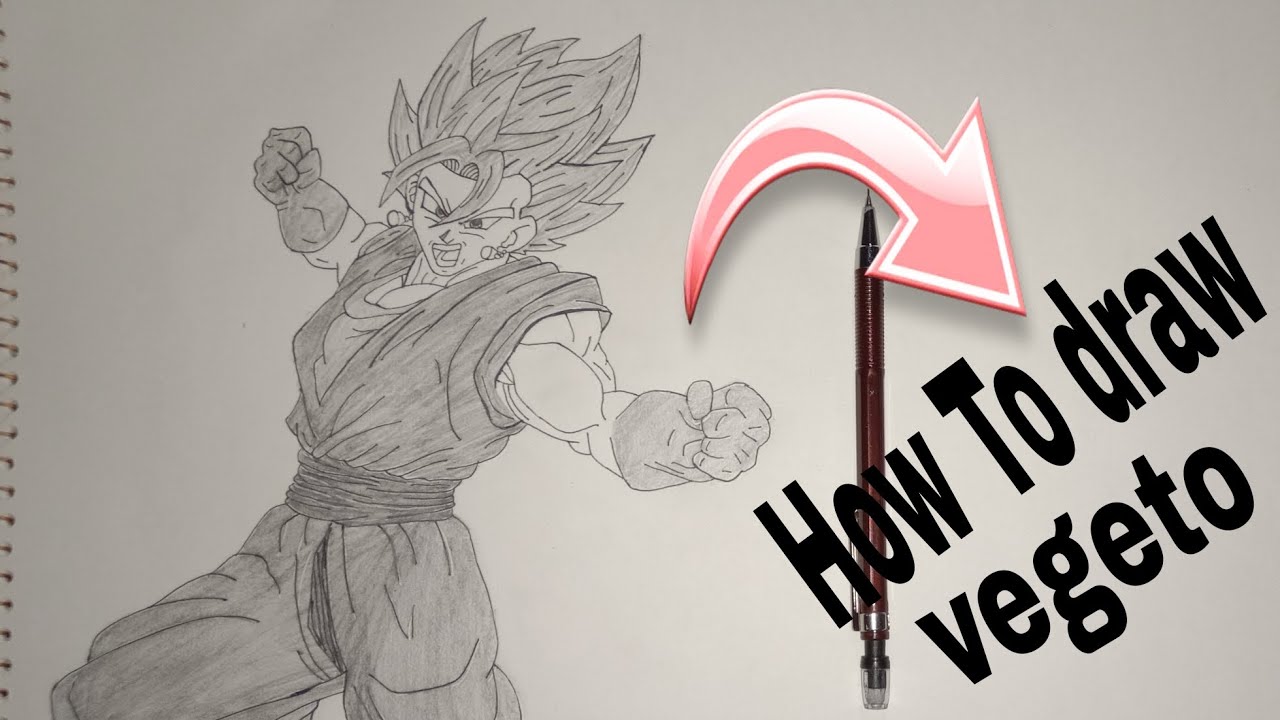 How To draw dragon ball vegeto step by step full video #viralvideo ...