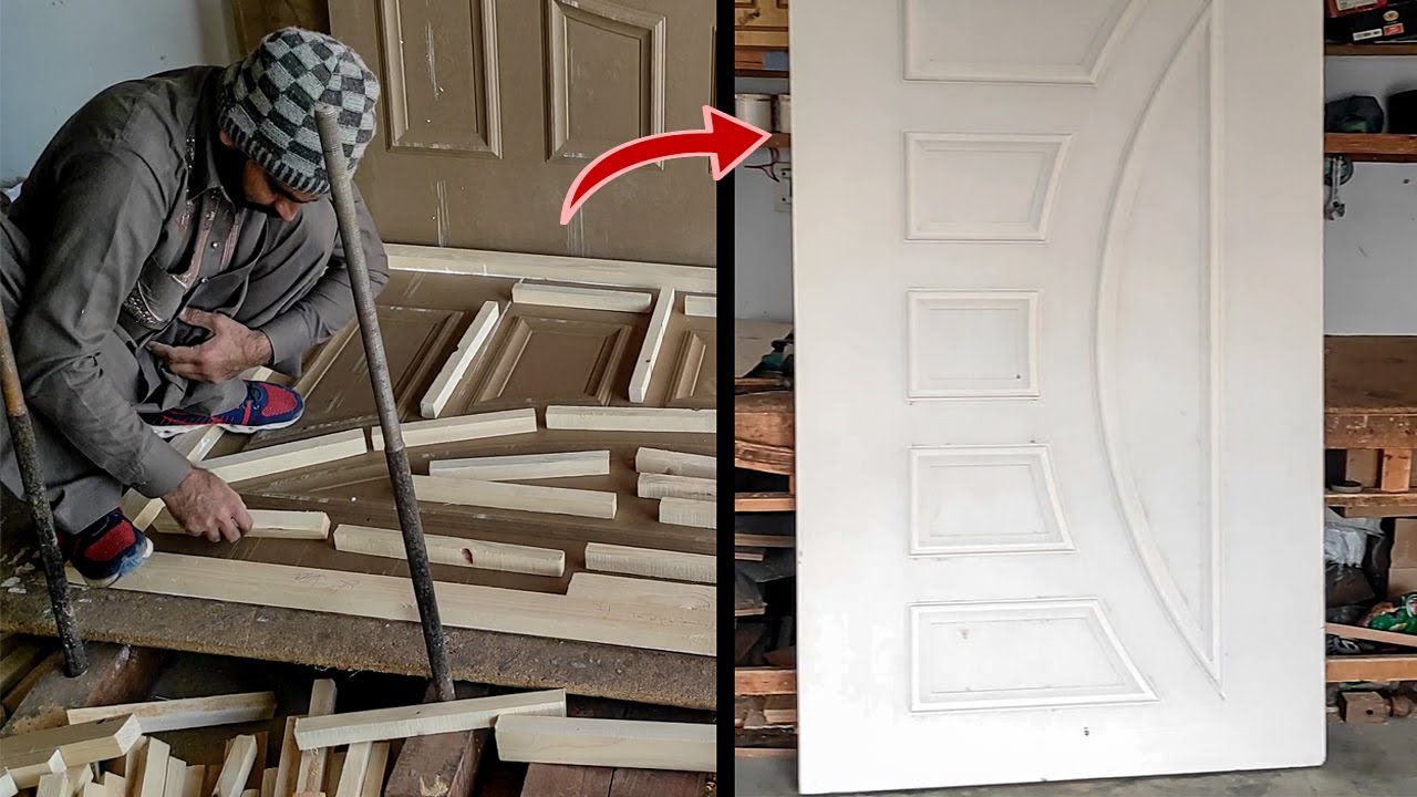 Wooden door pressing With Desi Technique | Malaysia panel Sheet ...