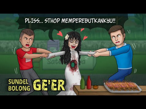Direbutin Cogan - Sundel Bolong Ge'er #HORORKOMEDI | Kartun Lucu, Kartun Hantu, Animasi Horror