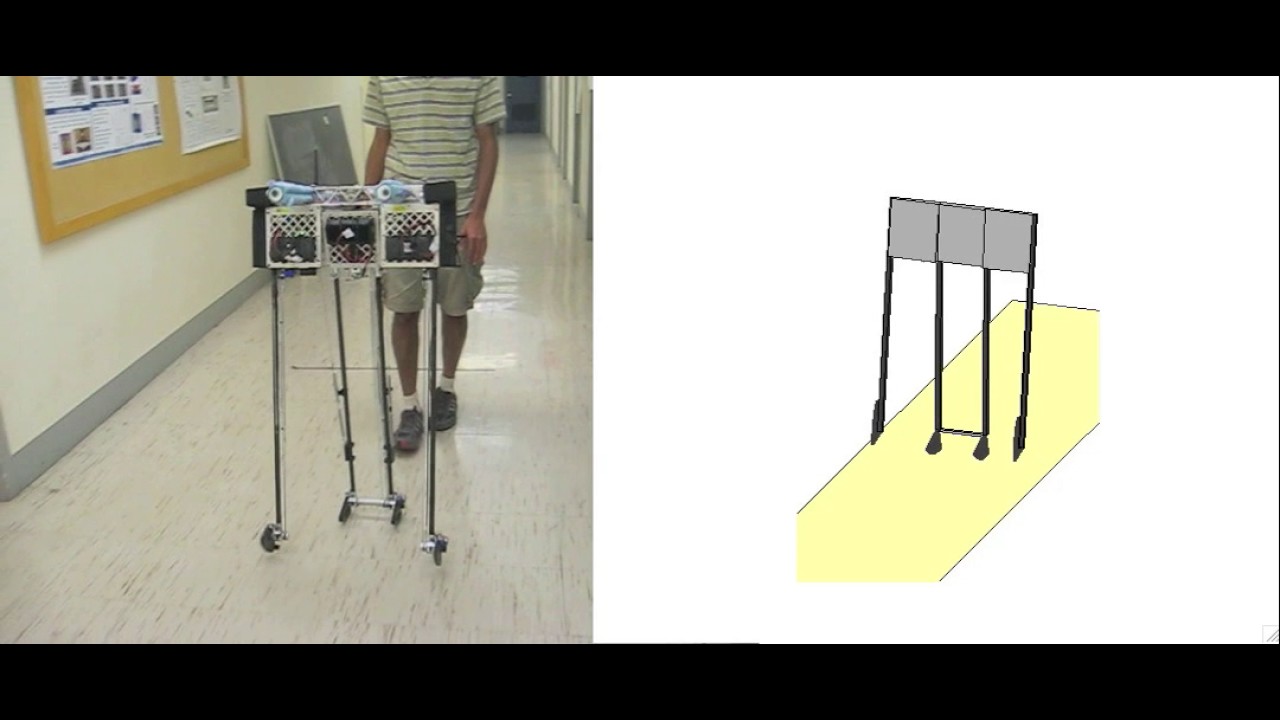 Cornell Ranger: Robot vs Simulation - YouTube