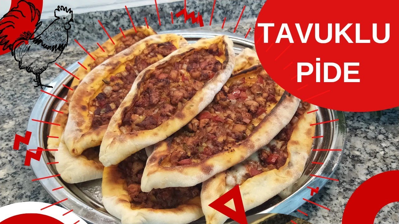 Tavuklu pide nasıl yapılır 😋Dikkat ellerinizi yemeyin⚠️Sadece 400gr ...