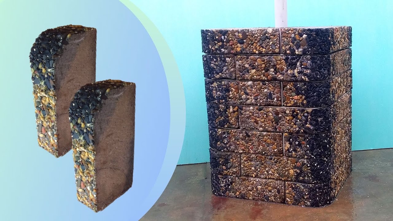 Making a brick with one rounded edge yourself. - YouTube