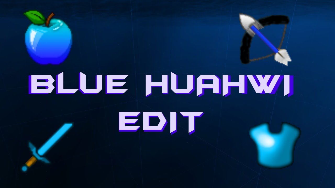 Minecraft PvP Texturepack - ItsProPig's Blue Huahwi Edit 64x - YouTube