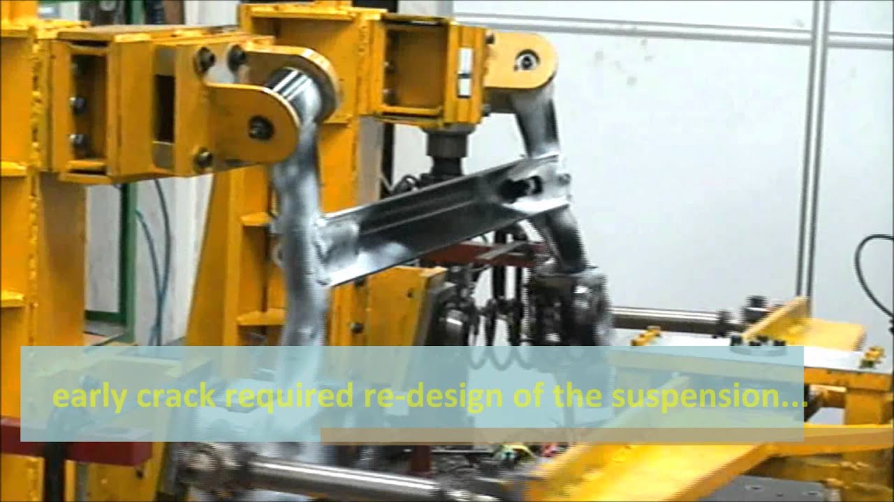 Rolling test of rear suspension assembly-high resolution.wmv - YouTube