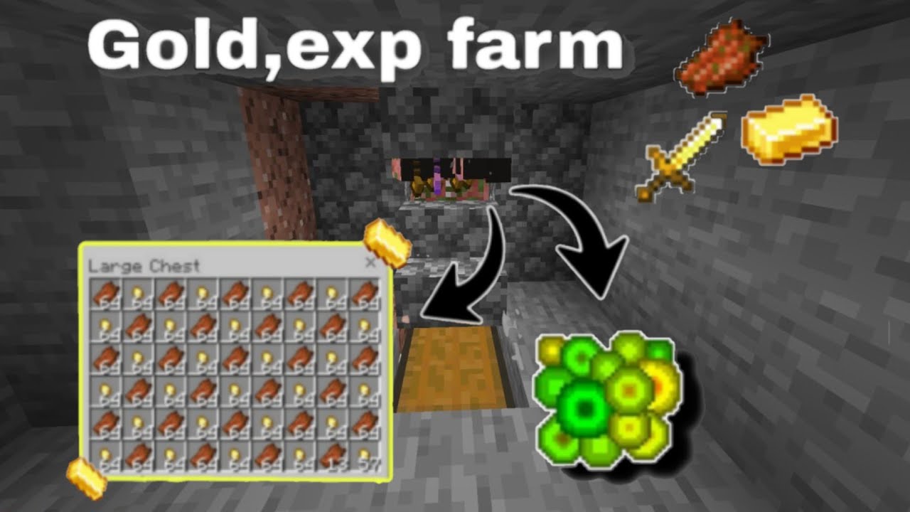How to build gold,exp farm in Minecraft 1.20.gold‌ေရာexpပါအများက ...