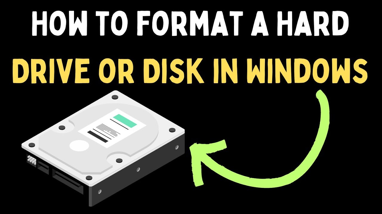 How to Format a Hard Drive or Disk in Windows 11 - YouTube