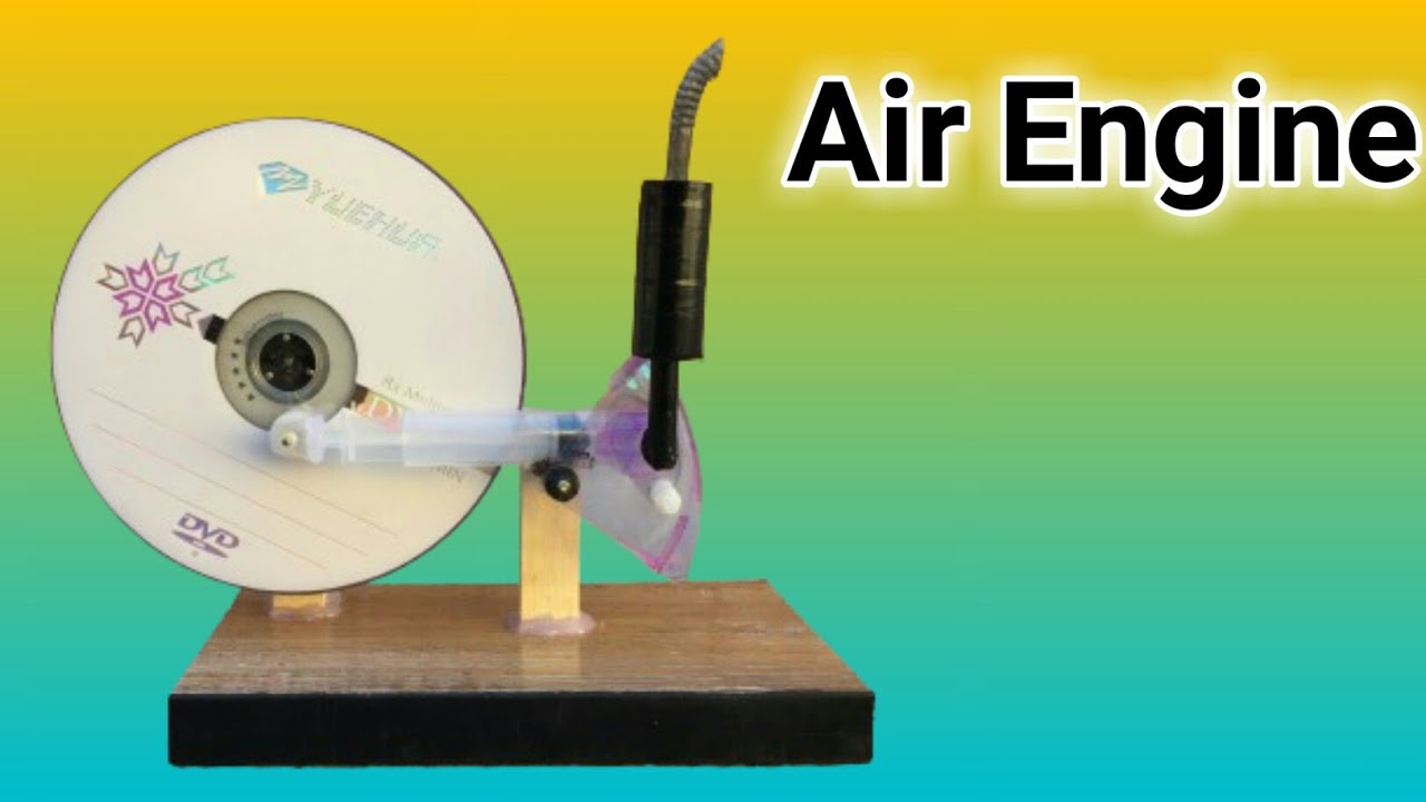 How to make air engine | Make air engine using syringe - YouTube