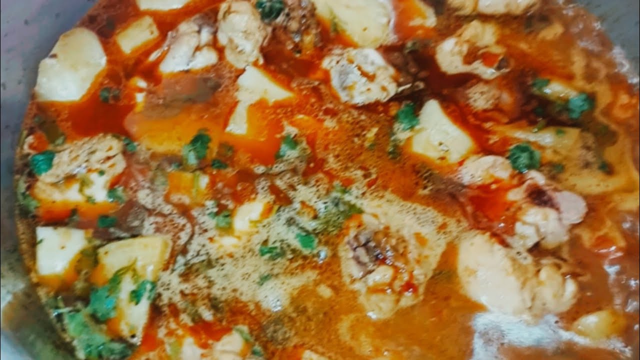 Chikan Alu Korma Recipe || chicken Alu curry Recipe chicken Mazedar ...