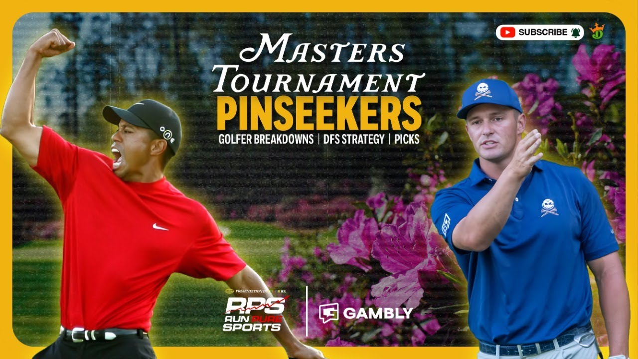 PGA DFS Golf Picks | THE MASTERS | 4/9 - PGA PinSeekers - YouTube