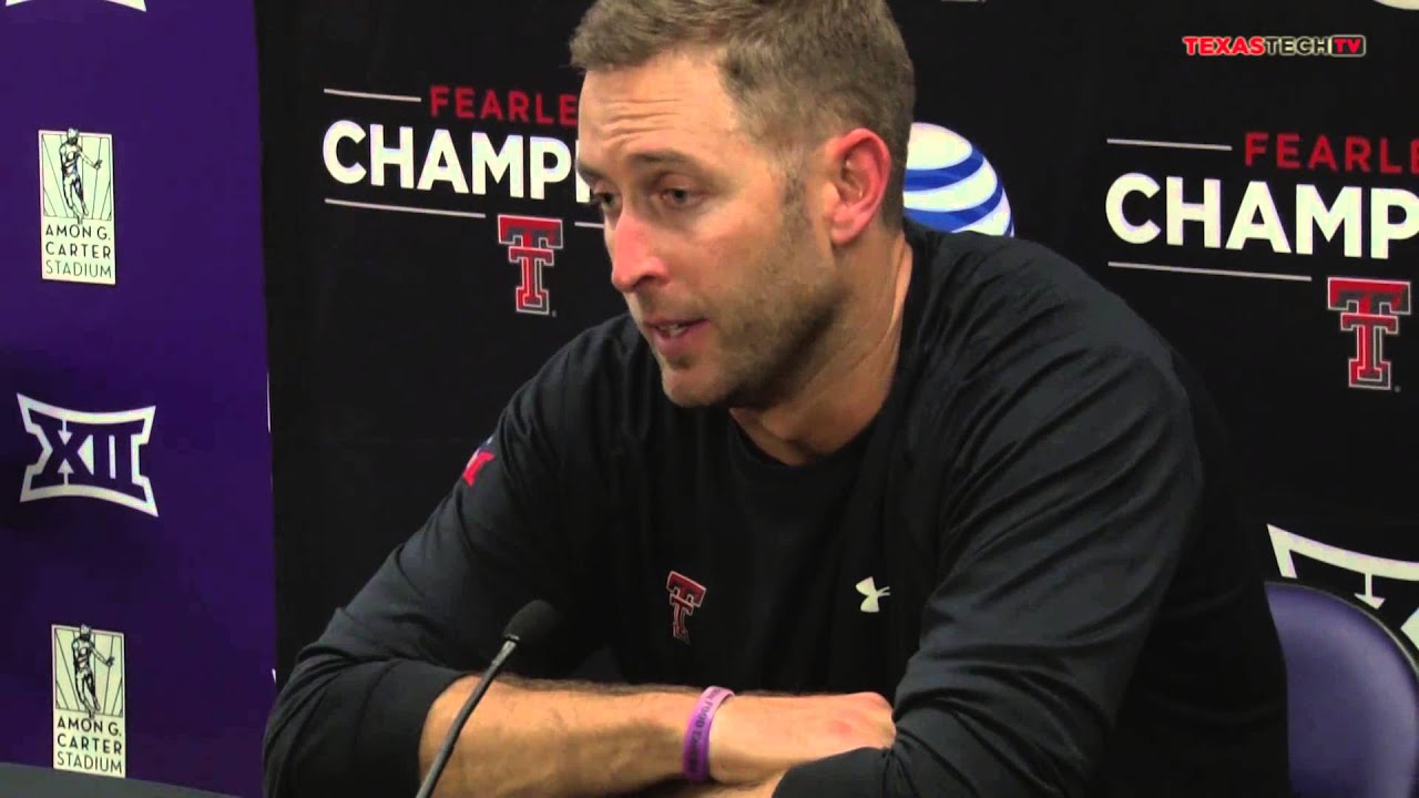 Postgame Press Conference: Kliff Kingsbury - YouTube