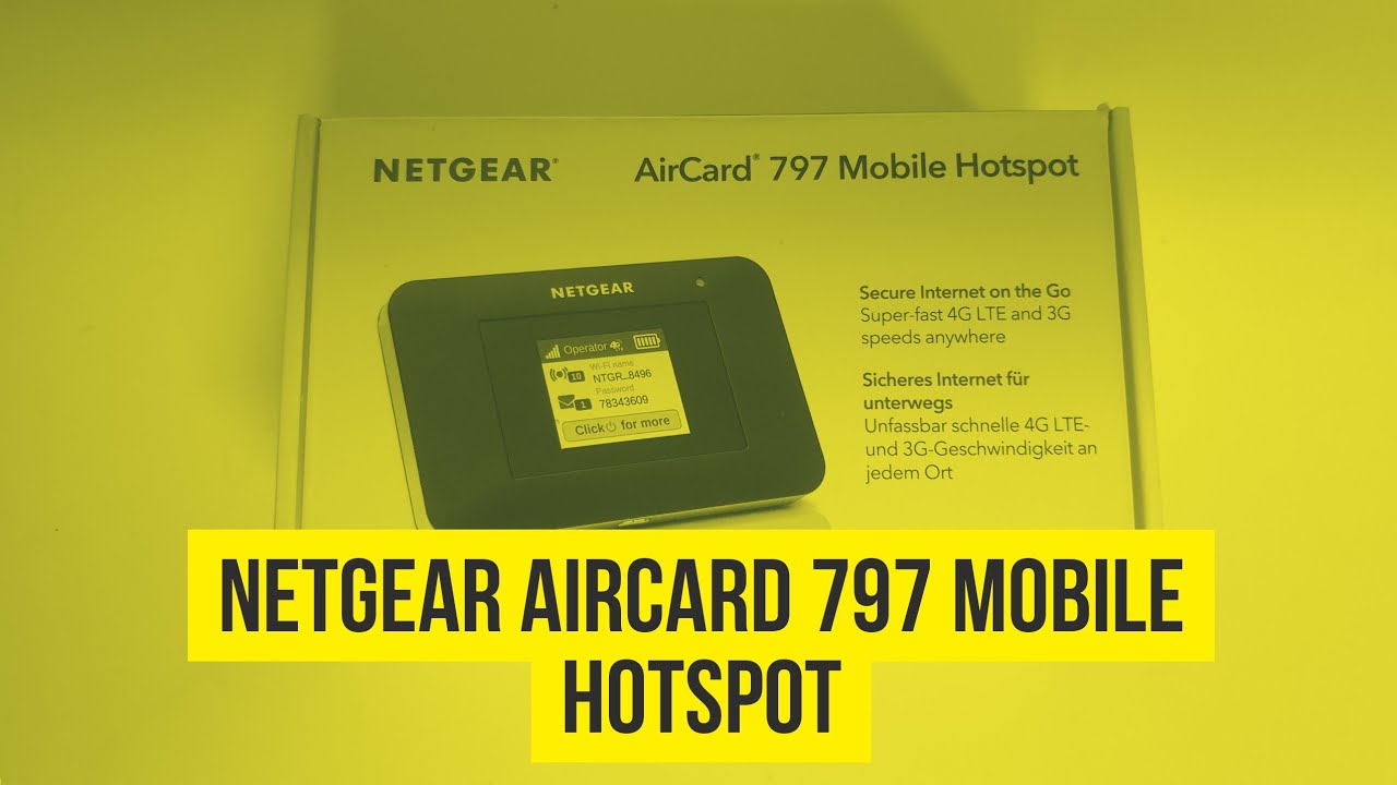 NETGEAR® AirCard®797Mobile Hotspot and my first unboxing simulator ...