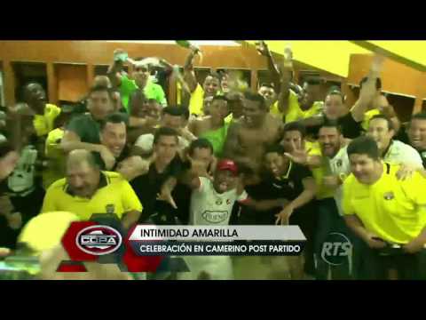 Así festejó el Barcelona en el camerino