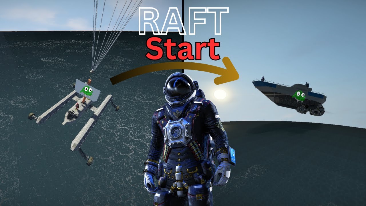 Starting on a raft in space engineers... - YouTube