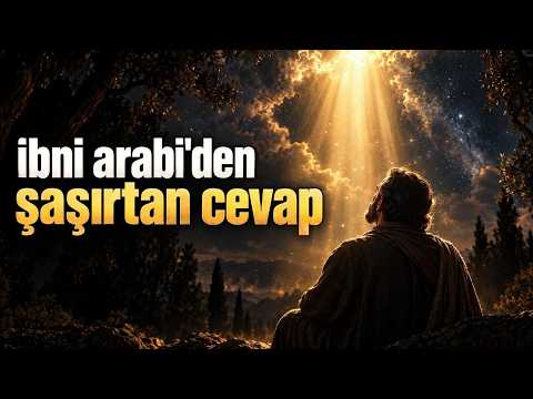 İBNİ ARABİ ŞAŞIRTAN CEVAP...SEVGİ