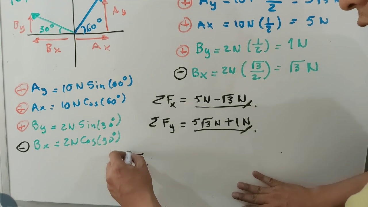 Problema De Descomposición Vectorial Youtube