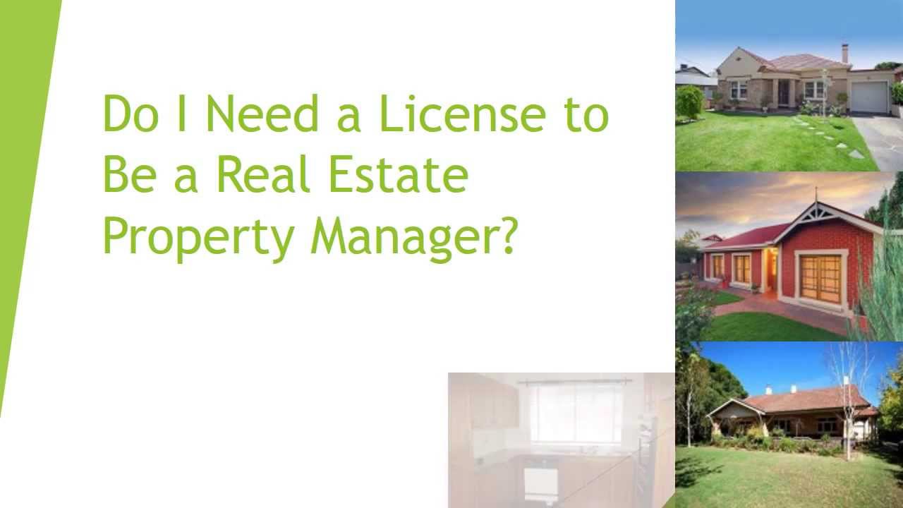 Do I Need a License to Be a Real Estate Property Manager? - YouTube