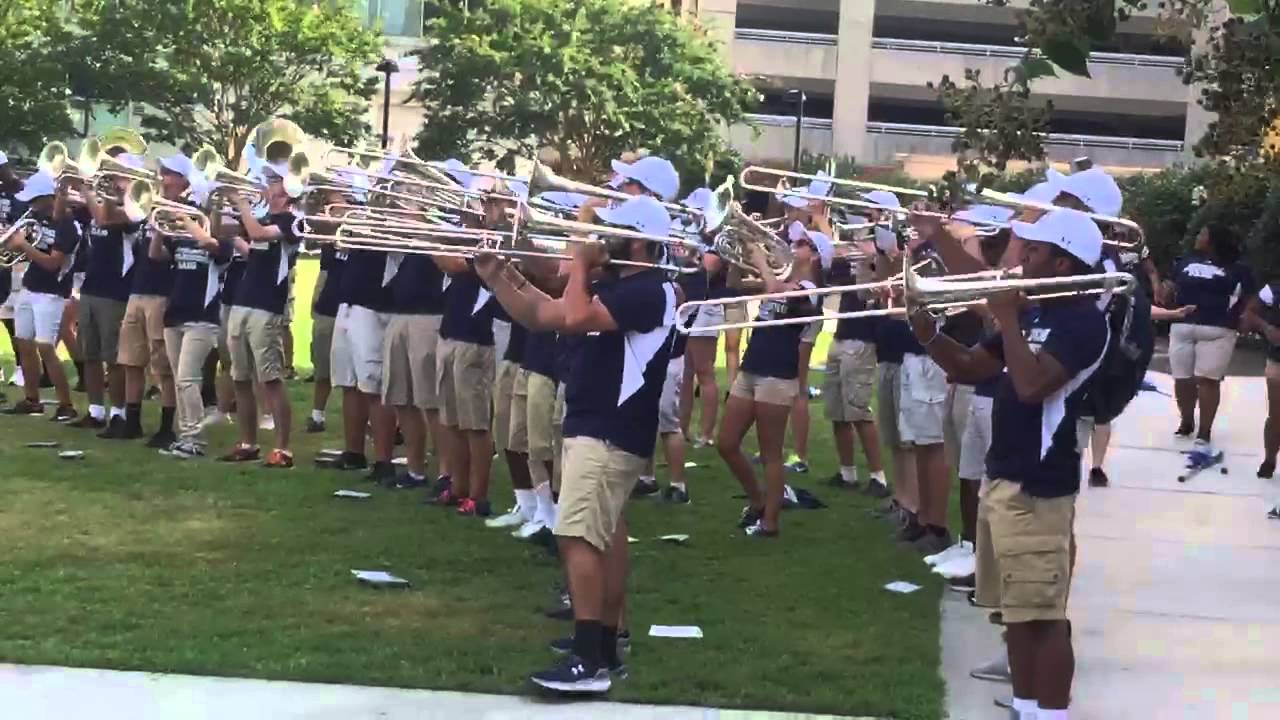 Old Dominion University Monarch Marching Band - "Hey Pachuco" - YouTube