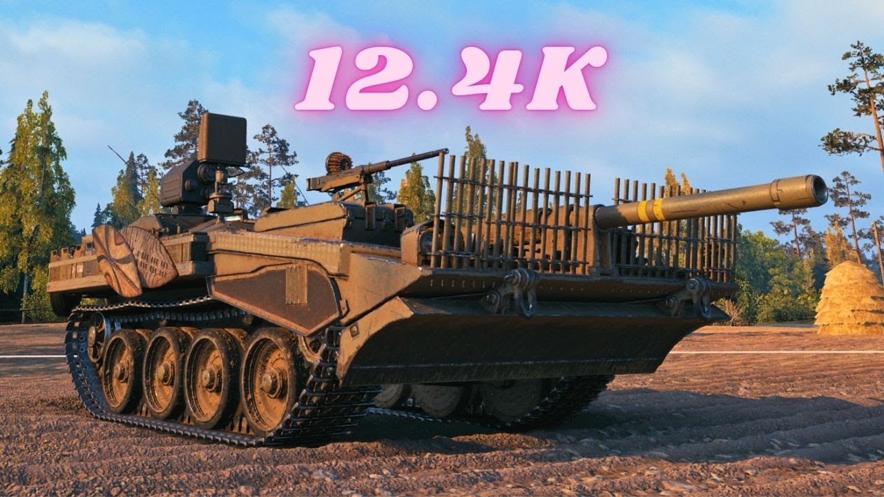 Strv 103B 12.4K Damage World of Tanks - YouTube