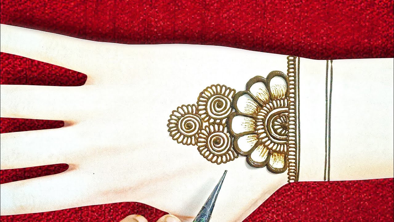 mehndi design piche ka||piche hath ki mehndi||mehandi ka design||rakhi ...