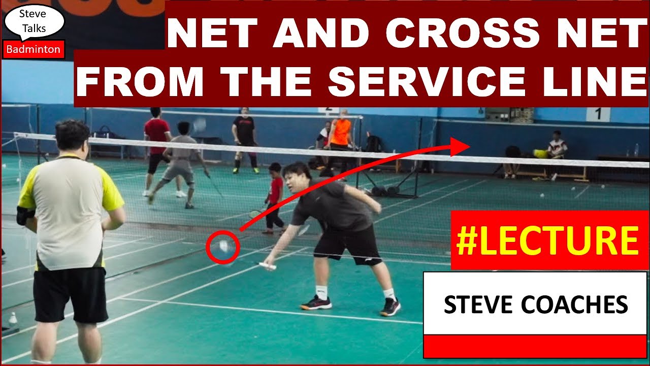 Net and Cross Net from the service line - Badminton Training with Han ...
