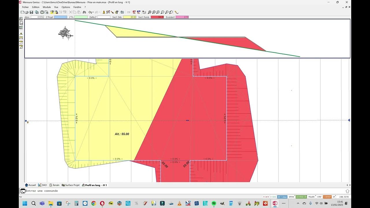 Mensura - Prise en main - 7 : Réalisation de profil en long et en travers - 4 min - YouTube