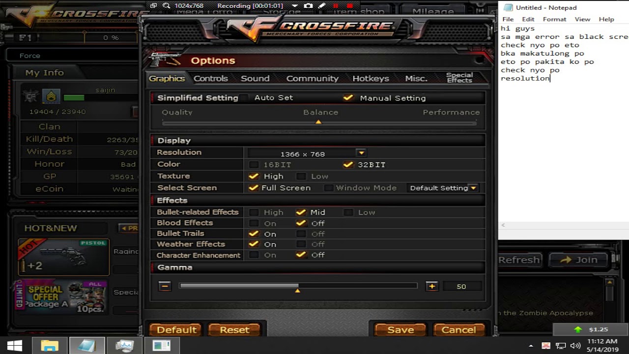 pag black screen error po sa crossfire, check nyo po eto bka makatulong ...