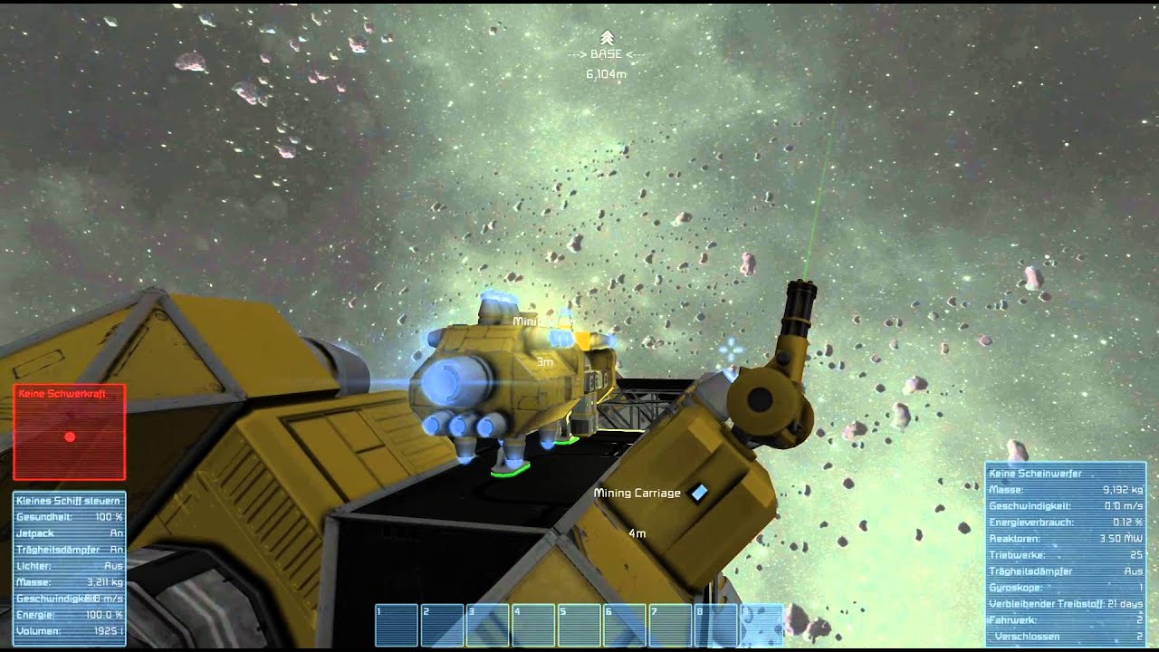 Space Engineers - Capture a Mining Carriage - YouTube