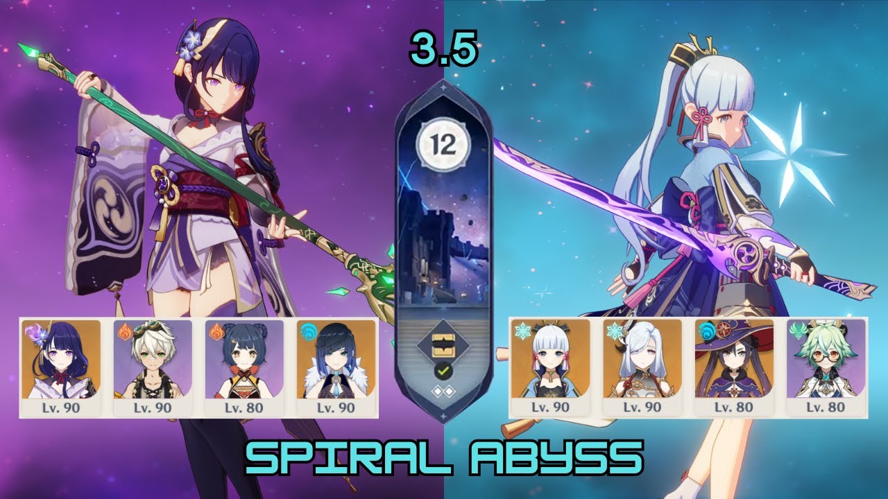 Raiden National & Ayaka Freeze Team | New Spiral Abyss 3.5 | Full Star ...