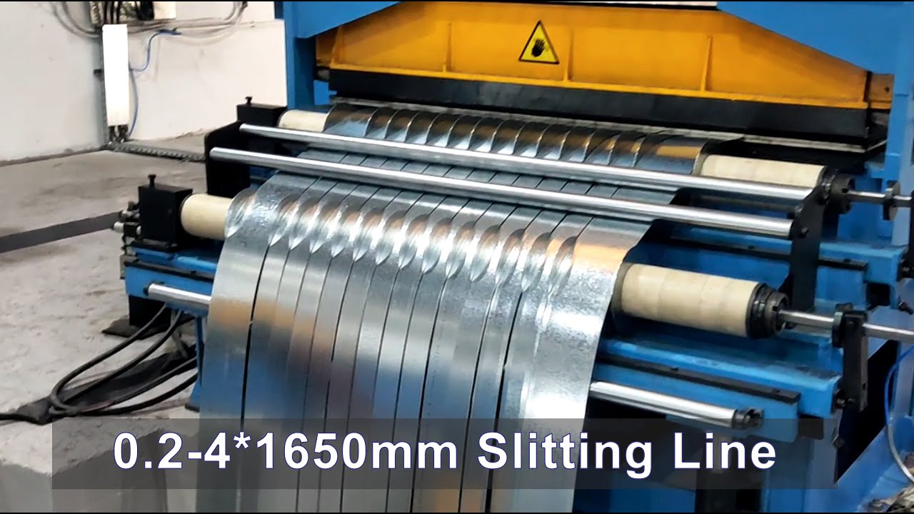 Steel Coil Slit Line | Metal Coil Slitting Line Process - YouTube