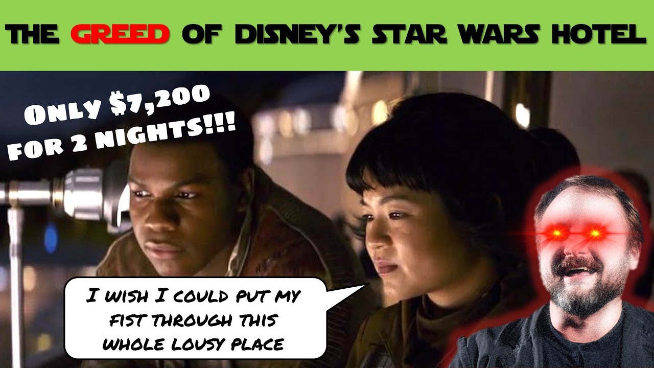 The GREED of Disney's Star Wars Hotel - YouTube