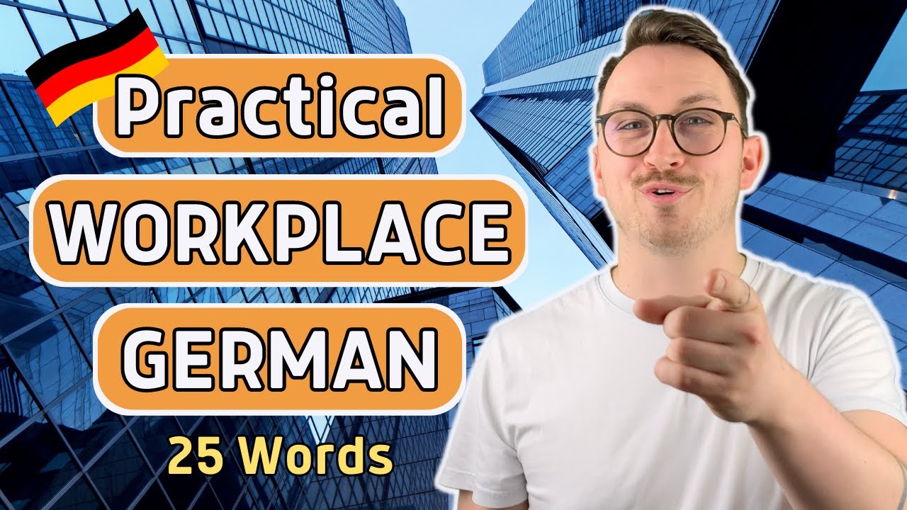 25 German workplace words you need to know - German with a German - YouTube