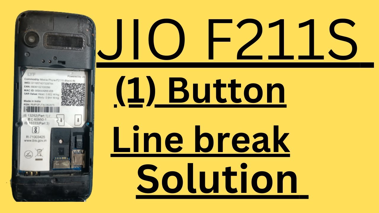 JIO F211S BUTTON NOT WORKING SOLUTION| JIO F211S KEYPAD NOT WORKING ...