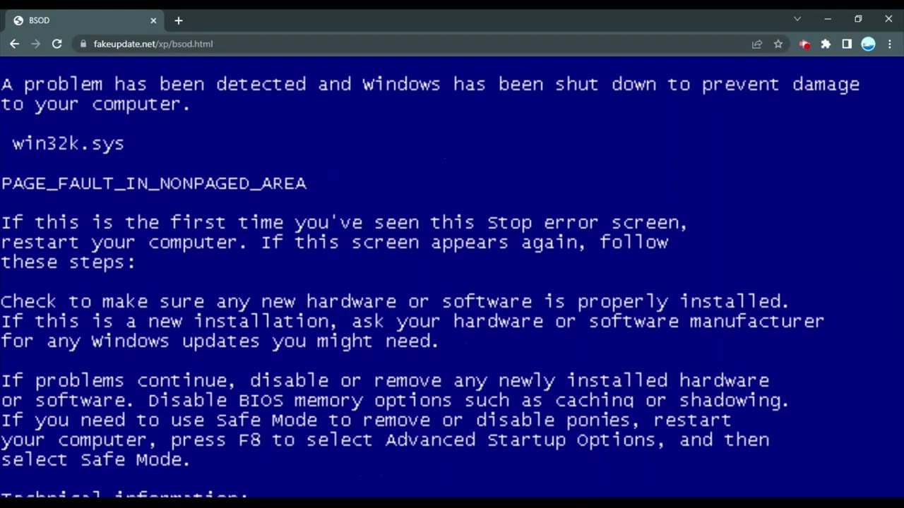 fakeupdate.net - YouTube