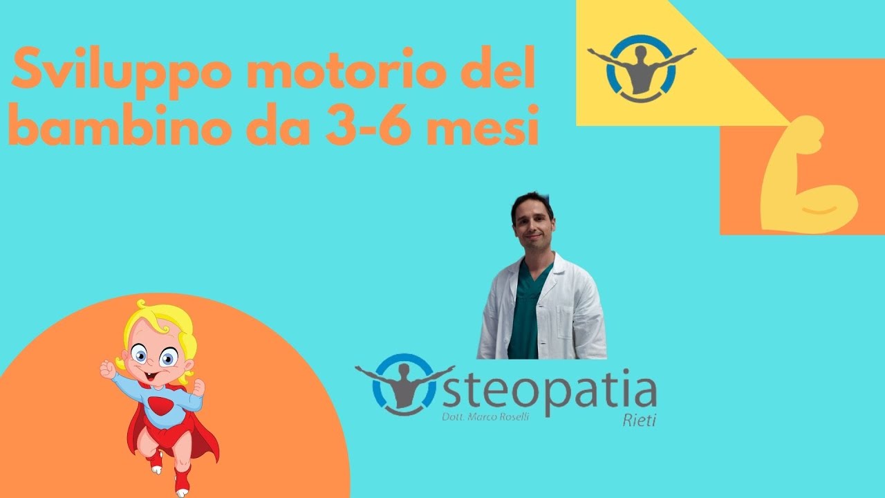 Sviluppo motorio del bambino da 3 a 6 mesi - YouTube