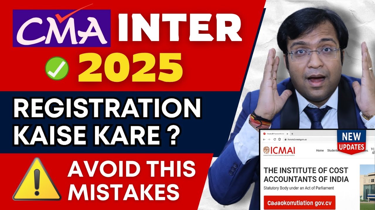 CMA INTERMEDIATE Registration 2025🔥 Full Process Step by Step ...