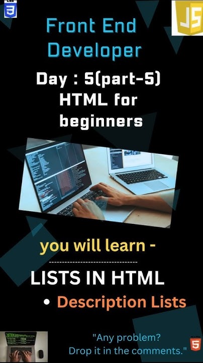 Html for beginners - HTML Description List | #html #htmltutorial - YouTube