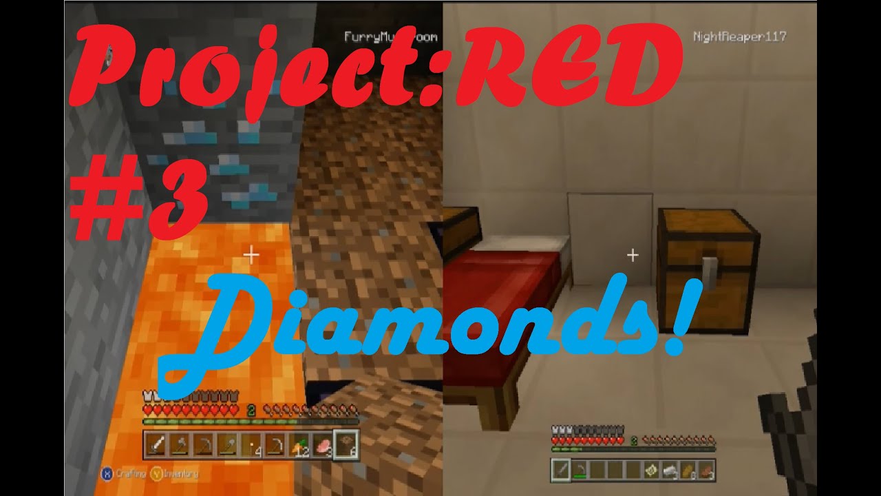 Project: RED - minecraft #3 - DIAMONDS! - YouTube