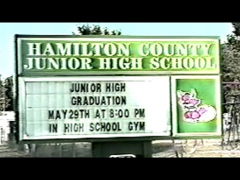 Hamilton County Junior High School Graduation 1997 + Party - YouTube