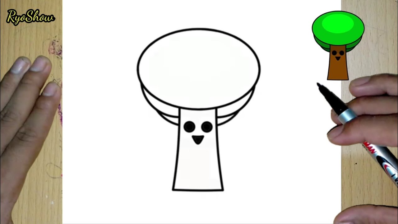 How to draw MR TREE from incredibox sprunki - YouTube