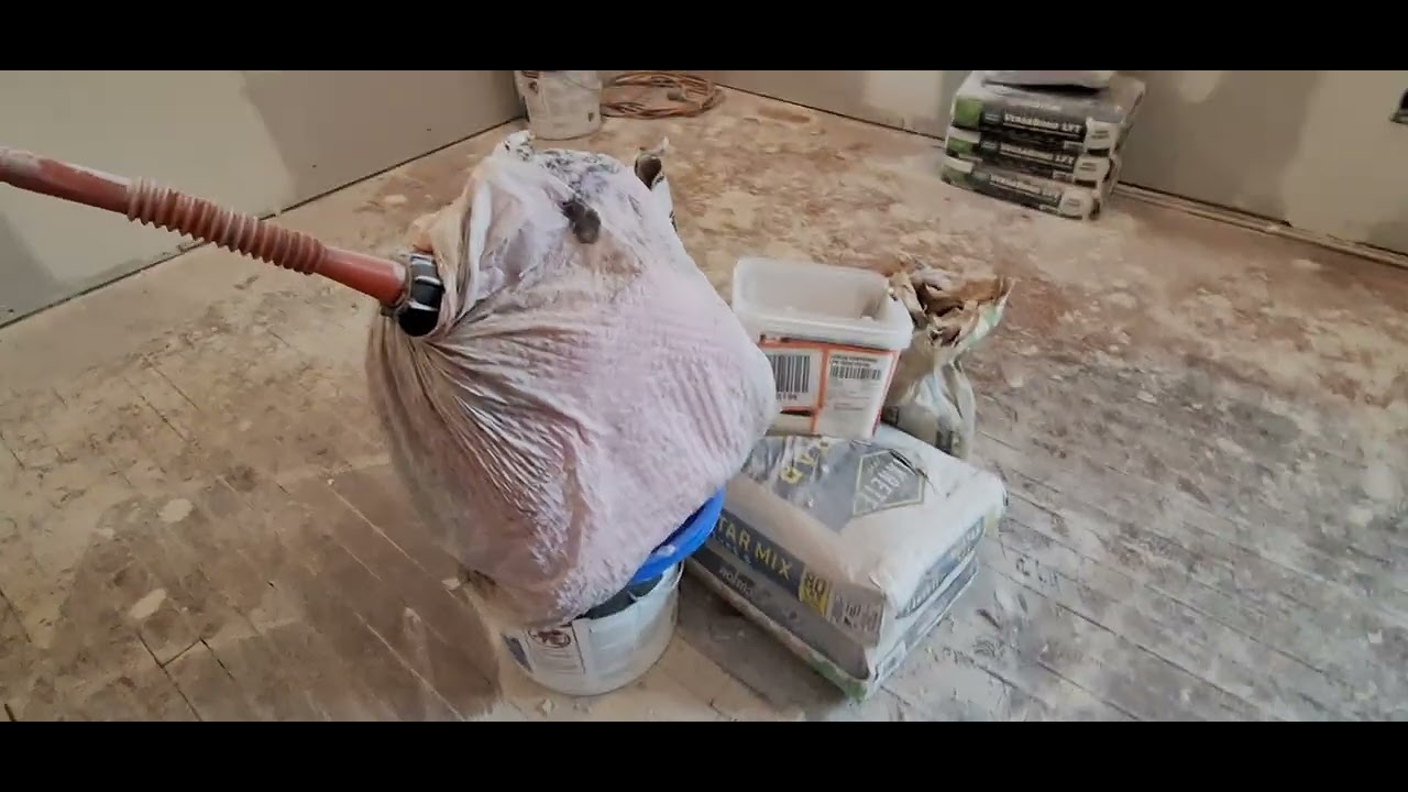 back in DC mortar mix stand up shower pan. - YouTube