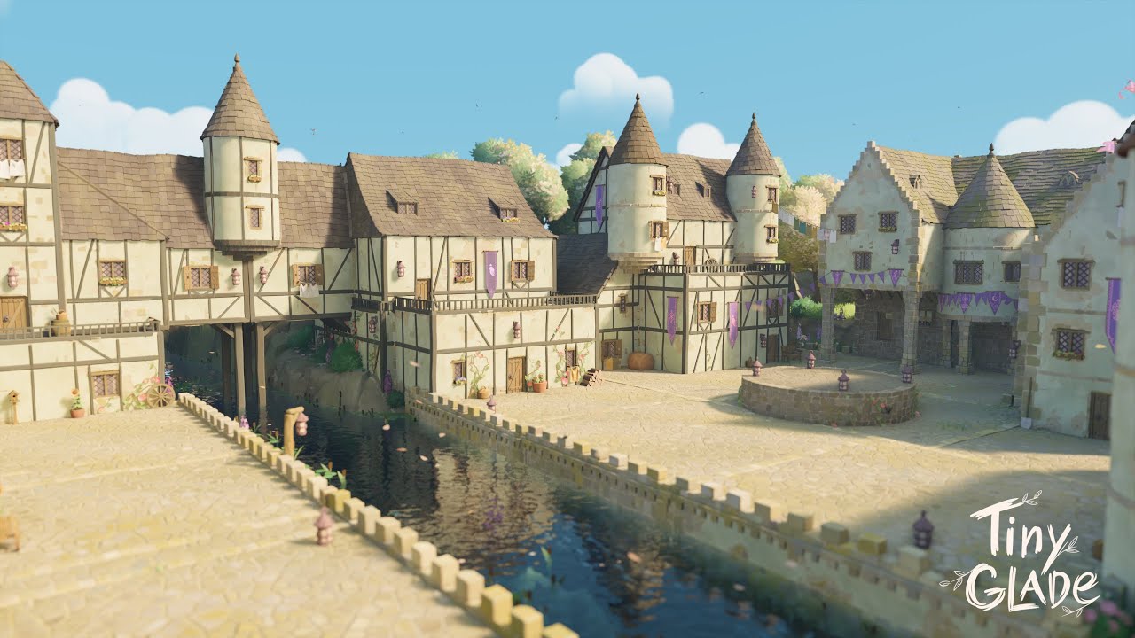 Townsquare | Tiny Glade | longbuild (no commentary) - YouTube