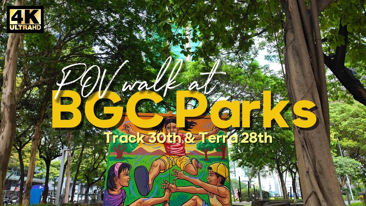 POV Stroll - BGC's Track 30th & Terra 28th Parks [4K] - YouTube