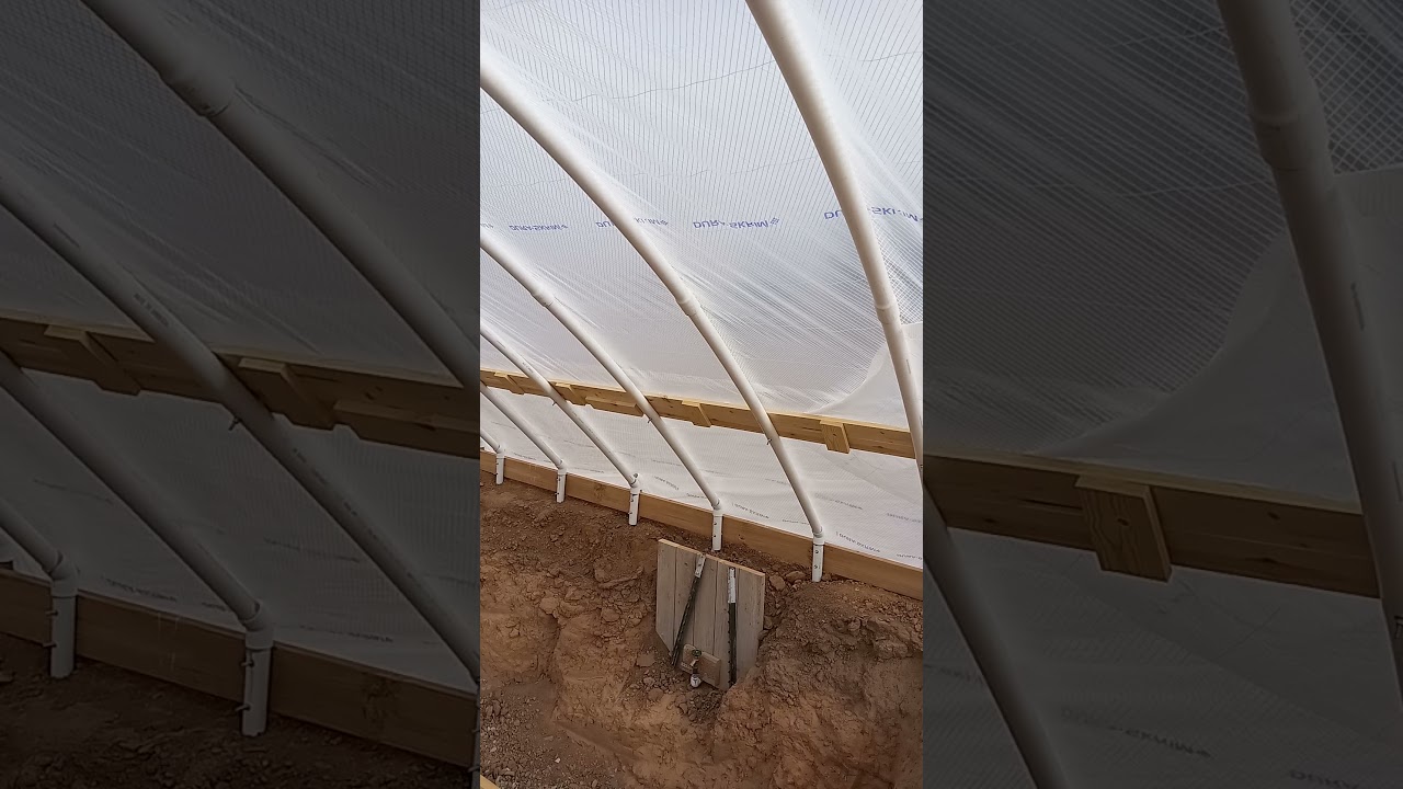 Walipini (underground greenhouse) phase 4 Colorado - YouTube