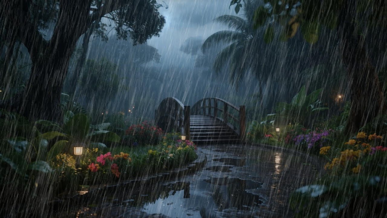 Heavy Rain And Thunderstorm At Night, Lose Stress in Seconds with Loud ...