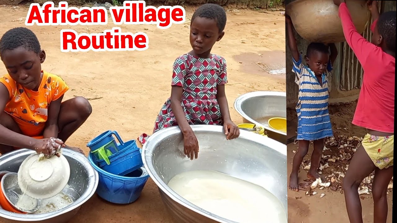 African village Routine/Typical Nigeria 🇳🇬 village life/ busy day in ...